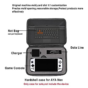 Voikoli Protective Eva Hard Shell Case Compatible with AYA Neo,Shockproof,Stylish and Durable (Black)