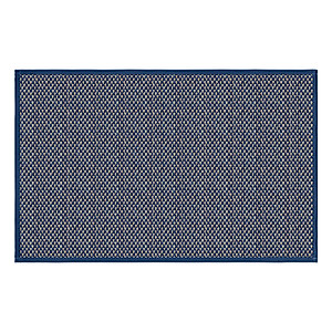 Artoid Mode Washable Non Slip Rubber Backing Kitchen Rugs Blue Doormat, Absorbent Kitchen Floor Mats Front of Sink Kitchen Mats for Floor Home Decor 17x29 Inch