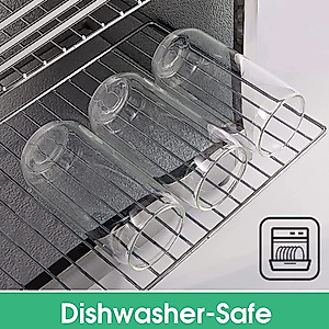 RANDY 4-Pack Beer Can Glass Cup, 16 oz Iced Coffee Drinking Cups with Bamboo Lid and Glass Straws, Glass Tumbler for Cocktail, Whiskey, Soda, Tea, Water