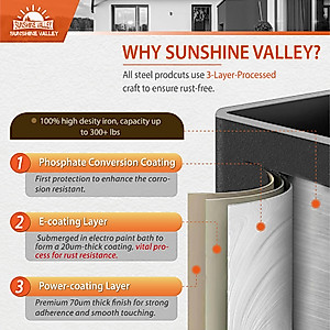 SUNSHINE VALLEY Outdoor Dining Chairs for 2,Swivel Patio Dining Chairs Garden Backyard Lawn Yard Furniture, Steel Frame with Textilene Fabric Rocking Chair.