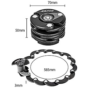 Bicycle Anti-Theft Lock, Mountain Bike Fixed Folding Lock, Bicycle Chain Lock, Creative Burger Lock
