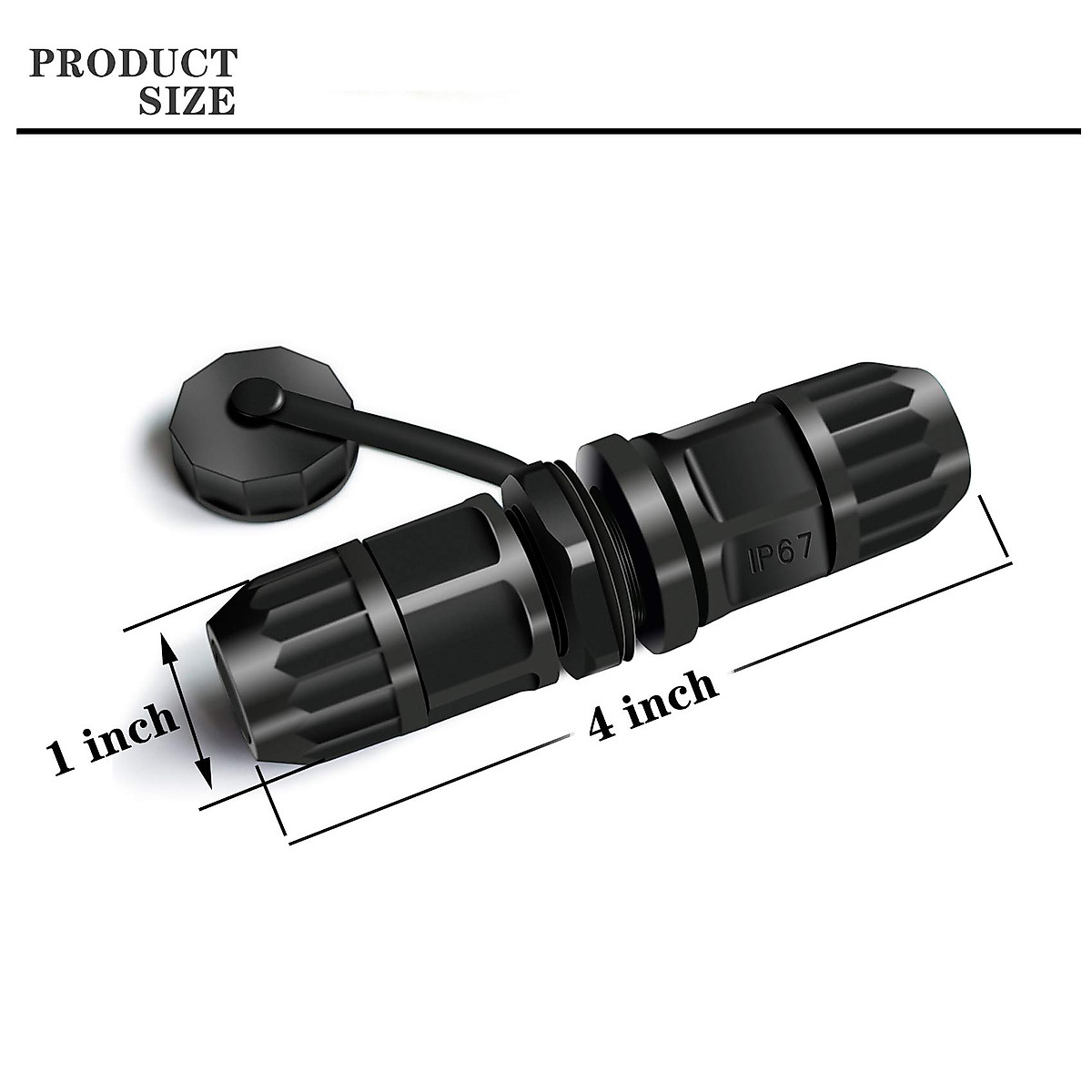 Waterproof RJ45 Connector, Female to Female Waterproof Ethernet Coupler, Panel Mount, IP68 Ethernet LAN Cable Coupler Outdoor Adapter Weatherproof Connection for CAT 6, CAT 5, CAT 5E, Cat7 (6-Pack)