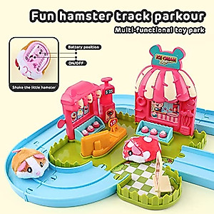 XQW Hamster Track Toys for Kids,Pets Set Toy Suitable for Ages 3, 4, 5,6,7, Kids Toy Great Gift Toddlers, Toy for Boys and Girls.(Rat Set)