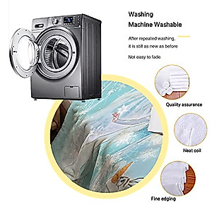 Cartoon Blanket Snowflake Bedding Soft Plush Throw Lightweight Blanket for Man Woman 60X50 inch