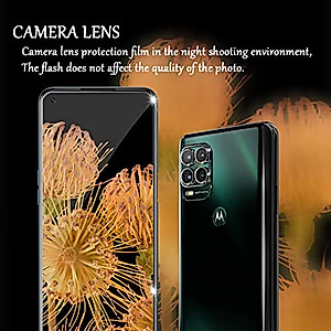 MOTO G Stylus 5G Premium Tempered Glass + Camera Lens Protectors By YEYEBF, [2 + 2 Pack] [Anti-scratch] [3D Glass] [Case-Friendly] Screen Protector