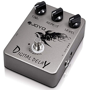 JOYO JF-08 Digital Delay Pedal Bundle with DC 9V Pedal Power Supply (800mA -1A) AC Adapter