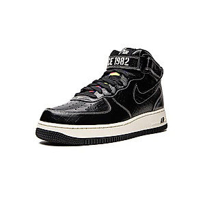 Nike mens Air Force 1 Mid '07 Lv8, Black/Black/Pale Ivory, 10