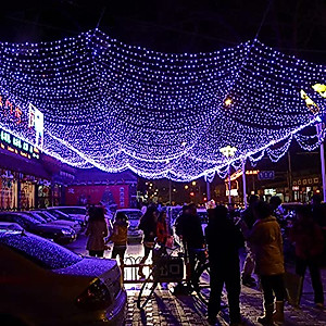 Outdoor lights Outdoor Waterproof Solar Led Tree Small Lanterns Home Decoration Courtyard Balcony Garden Colorful Flashing Lights String Lights (Size : White8 mode 100 lamps 17 meters)