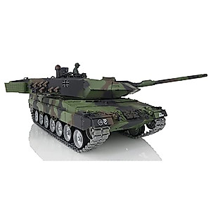TOUCAN RC HOBBY Henglong 1/16 7.0 Customized Leopard2A6 Rc Tank 3889 Metal Tracks FPV Recoil