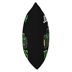 Farming Designs & Gift Idea Just Loves Tractors Farm Boys Kids Throw Pillow, 16x16, Multicolor