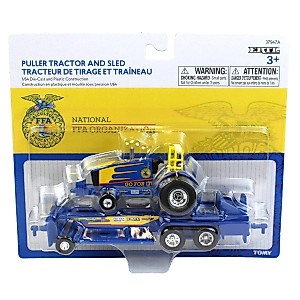 ERTL Set of 2 1/64 FFA Die-cast Pulling Tractors & Sleds 37480
