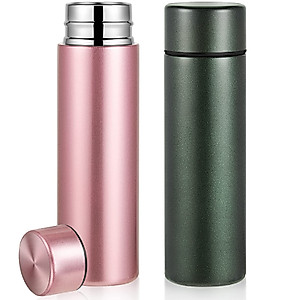 Irenare 5oz Mini Water Bottle Mini Insulated Stainless Steel Bottle Purse Water Bottle Cute Leak Proof Water Flask Keeps Drink Cold and Hot for Purse Kids Women Lunch Bag