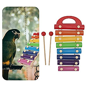 Balacoo 1set Bird Xylophone Toy Parrot Hanging Wood Music Toys Chicken Coop Pecking Toy Parrot Parakeets Molar Tearing Toys for Parrots Parakeets