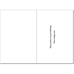 4261 Nun Smoking Unique Funny Birthday Card with Envelope