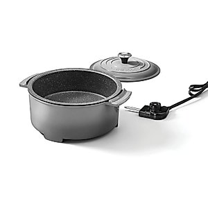 Starfrit 024424-002-0000 The Rock 3.2 Quart Electric Casserole, Grey