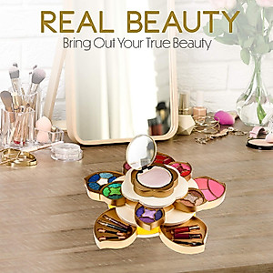 CoralBeau All In One Makeup Gift Kit for Woman and Teens | Makeup Flower Set with Eyeshadow Palette