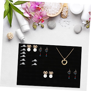 Cabilock 16 pcs jewelry box pad earring display stands for selling jewelry organizer inserts ring tray for jewelry earring holder insert jewelry holder ring storage sponge showcase earrings