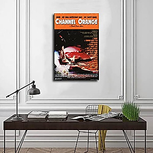 YGULC Frank Poster Ocean Orange Music Canvas Poster Wall Art Decor Print Picture Paintings for Living Room Bedroom Decoration Unframe:12x18inch(30x45cm)