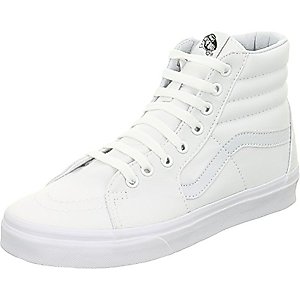 Vans Men's Sk-8 High Top Sneakers, True White, 8.5 Medium US