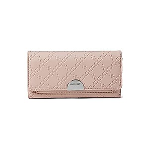 NINE WEST Wildwood Slg Check Sec Bifold Wallet Light Pastel Pink One Size