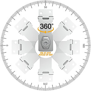 CRANACH 3 Inch Zinc Alloy Chrome Finish Cabinet Lock with Key