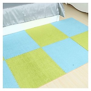 ALGFree Foam Interlocking Floor Mats Carpet Tiles for Kids Baby Play Mats Gym Exercise Workout Soft Carpet Area Rug for Floor Protective, Yoga (Color : G, Size : 60x60x1cm-8pcs)