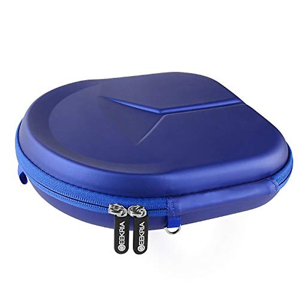 Geekria Shield Headphones Case Compatible with Sony WH-CH520, MDR-XB950BT, WH-1000XM4, MDR-XB950N1, WH-CH720N, WH-1000XM5 Case, Replacement Hard Shell Travel Carrying Bag with Cable Storage (Blue)