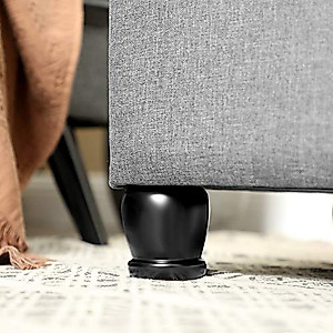 SONGMICS Storage Ottoman, 46.5 Inches Long Bed End Stool with Storage, Solid Wood Legs, Buttons Decoration, Non-Slip Foot Pads, 330.6 lb Load Capacity, Light Gray ULOM070G02