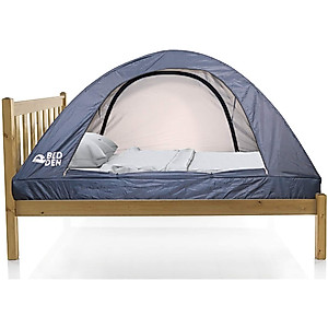 Bed Den - Foldable Privacy Bed Tent Canopy Twin XL (79.5" L x 37.4" W x 35" H) Pop Up College Dorm Room Kids Cozy Sleep Better