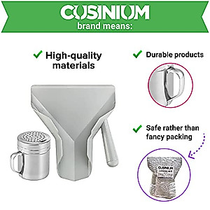 CUSINIUM Commercial French Fry Scooper - Polycarbonate Plastic Fry Scoop | Popcorn Scoop - Right Handle