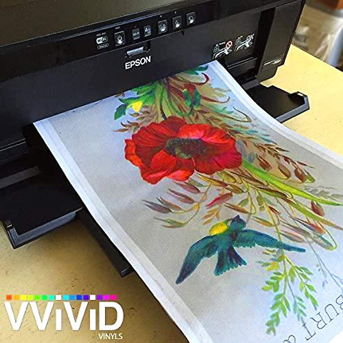 VViViD Inkjet Canvas 100% Real Printable Cotton LTR 8.5 X 11 125lbs. 340gsm 17mil (5 sheets)
