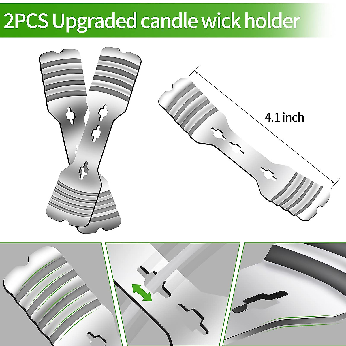 ABK Candle Making Pouring Pot, Candle Making Kit Including 2.5LB Candle Making Pitcher, Candle Wick Holders, Spoon, Wicks, Candle Wick Stickers, Candle Making Set for Beginners