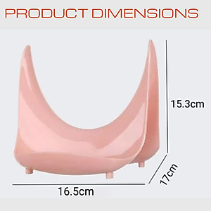 2 Pack Non-Skid PP Plastic Pot Lid Stand , Cover Holder Sets Lid Rack, Multifunction 2 Side Pot Lid Holder , Pot Lid Stand for Home Kitchen, Holds 2 lids of any size or can be used as spoon rest