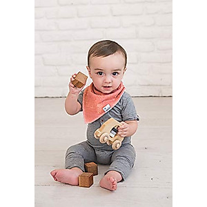 Copper Pearl Baby Bandana Drool Bibs for Drooling and Teething 4 Pack Gift Set “Bison, Soft Set of Cloth Bandana Bibs for Any Baby Girl or Boy, Cute Registry Ideas for Baby Shower Gifts