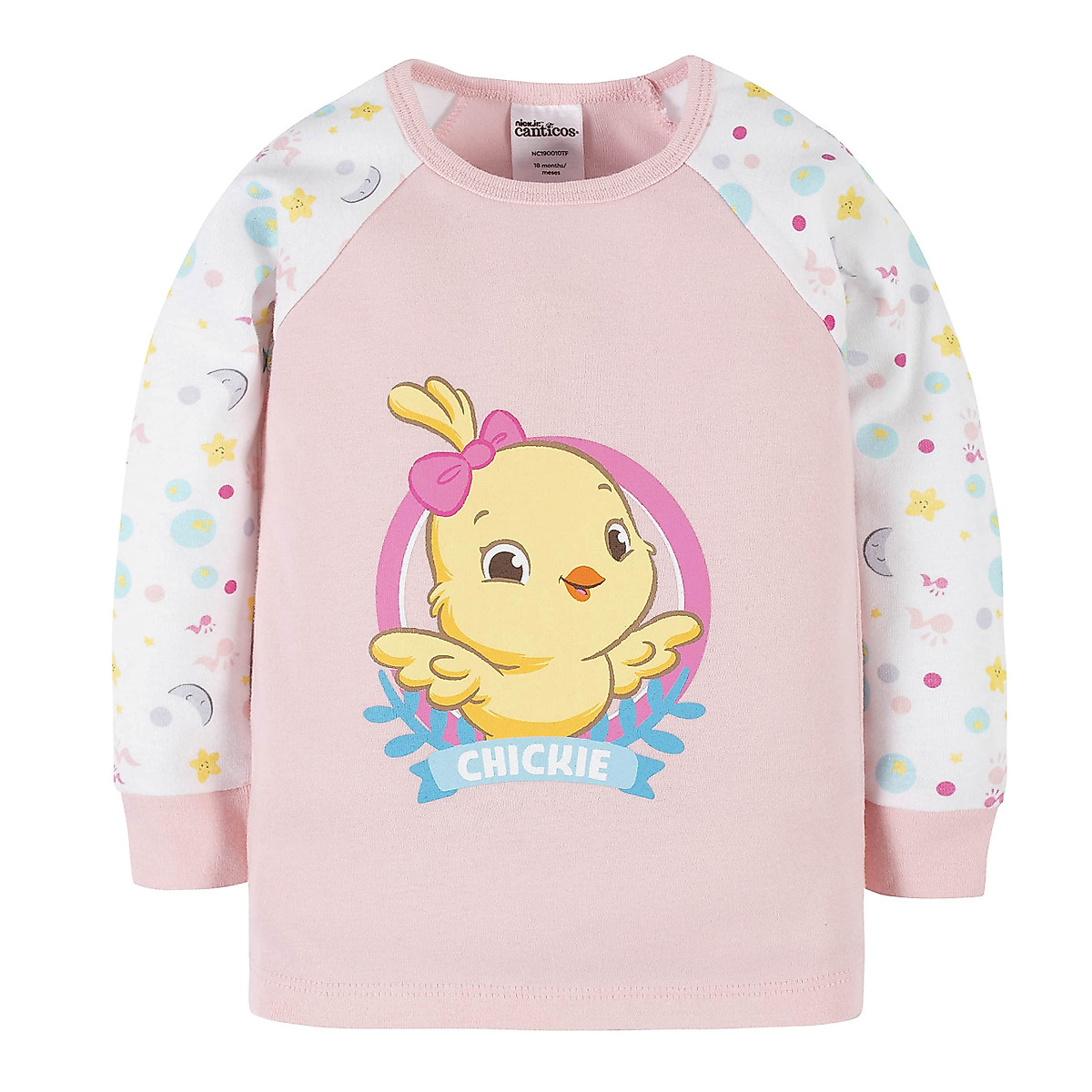 Canticos Unisex-Baby Girls' 4-Piece Snug Fit Cotton Pajamas, Pink, 18 Months