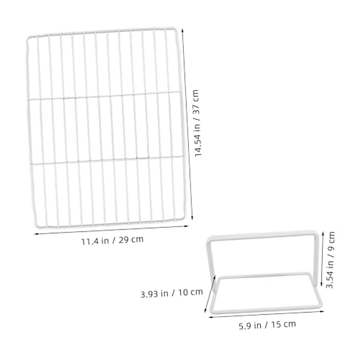 IWOWHERO Partition Closet Divider Fridge Door Organizer Fridge Mesh Divider Wardrobe Clothes Separator Refrigerator Separators Fridge Accessories Replaceable Refrigerator Divider Iron White