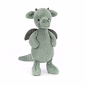 Jellycat Bashful Dragon Stuffed Animal, Medium 12 inches | Mythical Plush Toy | Classic Children's Gift