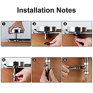 Glass Rinser, Metal Bottle Washer for Kitchen Sink - Cup Washer with 10 Powerful Spray Holes Automatic Faucet Glass Rinser for Bar Kitchen Sink (Silver)