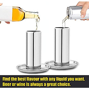 2 Packs Beer Can Chicken Holder for Grill Oven Smoker - Chicken Throne Whole Chicken Roaster With Canister for Crispy Skin And Moist Juicy Meat - Easy To Use And Clean Beer Chicken Stand for Grill