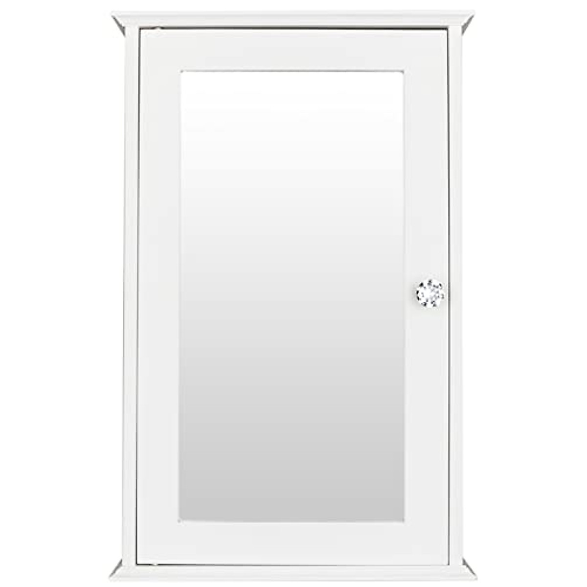 Mirror Bathroom Medicine Cabinet, Bathroom Storage Cabinet, Wall Mounted Bathroom Cabinet with Mirror Door and Shelves,Wooden Hanging Wall Mirror Cabinet for Bathroom, Toilet Vanity Cabinet Organizer