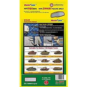 Trumpeter Zimmerit Plastic Sheet 09972