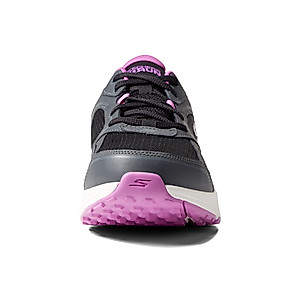 Skechers Women's GO Run CONSISTENT-ANAHITA Sneaker, Black/Purple, 7.5