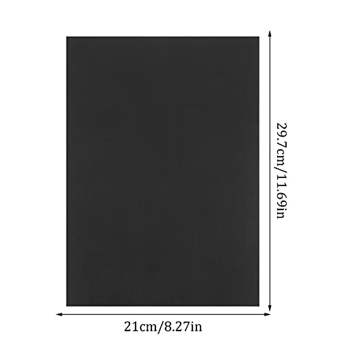 15 Sheets Black Cardstock 8.5 x 11, 250gsm/92lb Thick Paper Cardstock Black Construction Paper for Crafts, Christmas Gift Card Making, Invitations, Printing, Scrapbook Supplies, Stocking Stuffers