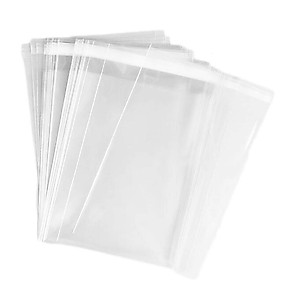 100 Pack 4 3/4in. X 6 1/2in Clear Resealable Cello/Cellophane Treat Bags Self Sealing Bags Food Safe for Cookie Candle Soap Candy Bakery Gift