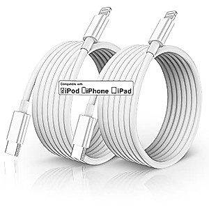 2 Pack USB C to Lightning Cable,10 FT MFi Certified Extra Long iPhone Charger Cord,10 Foot USB Type C to Lightning Fast Cable Compatible with 13/12/11/11Pro/11Max/ X/XS/XR/XS Max/8/7/6/SE/iPad