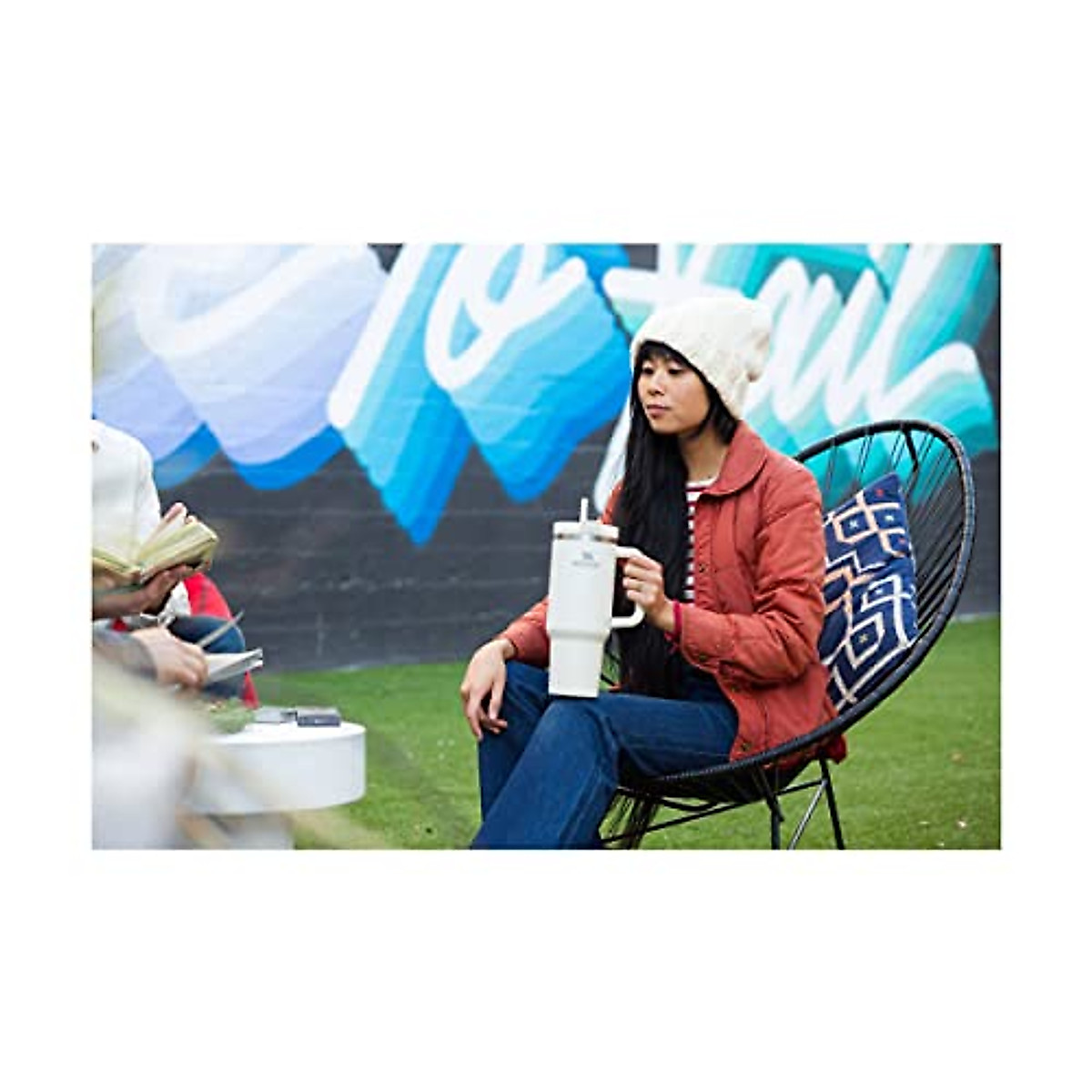 Stanley Big Grip Travel Quencher Cream, 1 EA