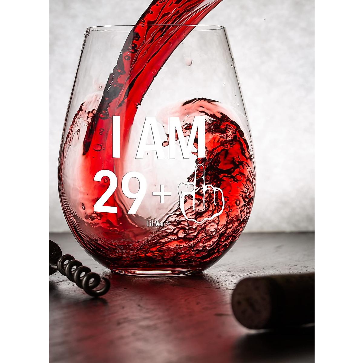 30th Birthday Gifts Wine Glass Men Women | 1994 Birthday Gift for Man Woman turning 30 | Funny 30 th Party Supplies Decorations Ideas | Thirty Year Old Bday | 30 Middle Finger Gag Wine Presents
