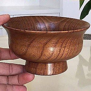 BYNNIX Log Small Wine Glass Solid Wooden Handmade Water Cup Jujube Wooden Retro Wood Teacup Milk Tea Cups Coffee Mugs Wine Cups Wood Milk Mugs For Adults
