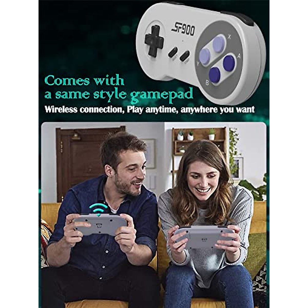 Fadist Handheld Game Console, Portable Retro Game Console, Built in 6000+ Classic Games,3.0 inch IPS Screen,Support for 2 Player,Connecting to TV， Ideal Gift for Kids, Adult, Friend, Lover
