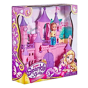 Sparkle Girlz Mini Fantasy Castle with 4.5" Cupcake Doll by ZURU, for Girls 3 Years Old and Up